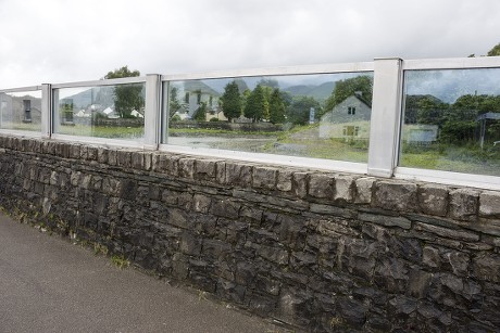 Rebuilt Flood Defence Wall Toughen Viewing Editorial Stock Photo ...