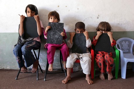 Afghan Orphans Look Photographer They Attend Editorial Stock Photo ...