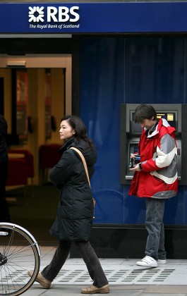 Customer Uses Rbs Royal Bank Scotland Editorial Stock Photo - Stock ...