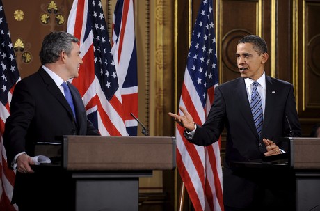 Us President Barack Obama R Talks Editorial Stock Photo - Stock Image ...