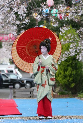 Japanese Geisha Named Hotaru Meaning Firefly Editorial Stock Photo ...