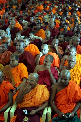 Over Thousand Saffron Robe Clad Sri Editorial Stock Photo - Stock Image ...