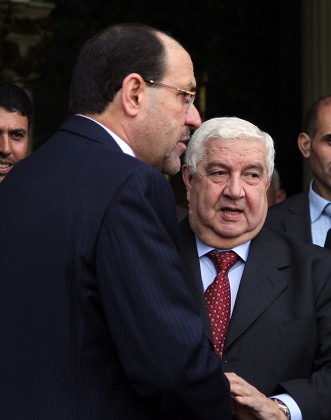 Syrian Foreign Minister Walid Almoallem R Editorial Stock Photo - Stock ...