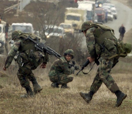 Urosevac Kosovo Yugoslavia Us Marines Run Editorial Stock Photo - Stock ...