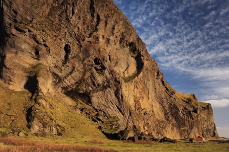 Hjorleifshofdi Monolith Vik Region Southern Iceland Editorial Stock ...