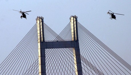 Indian Army Helicopters Fly Over Vidyasar Editorial Stock Photo - Stock ...