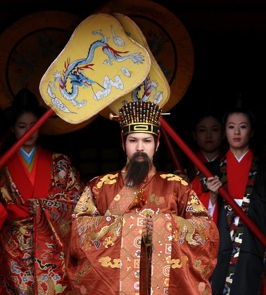 Traditional Ryukyu Kingdom New Years Ceremony Editorial Stock Photo ...