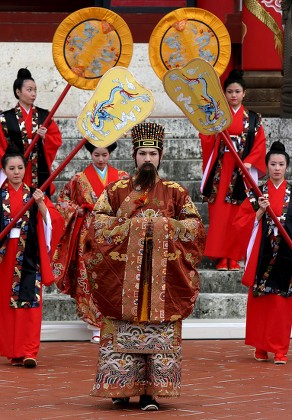 Traditional Ryukyu Kingdom New Years Ceremony Editorial Stock Photo ...