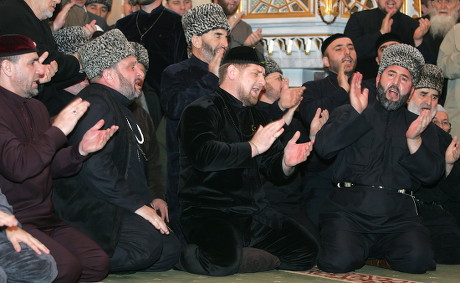 Chechen Believers Muslim Servicemen Sing Dance Editorial Stock Photo ...