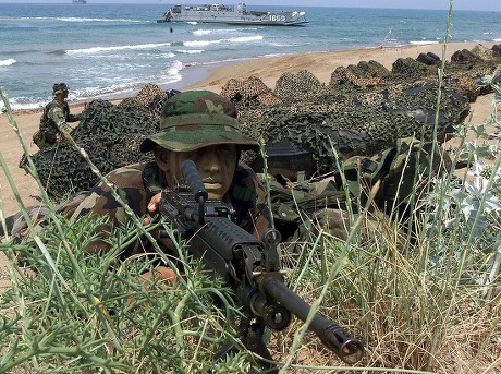 Kyparissia Greece Us Marines Expeditionary Corps Editorial Stock Photo ...