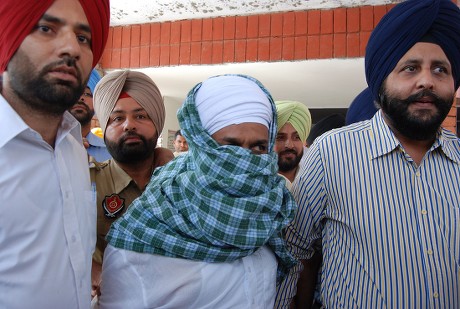 Suspected Terrorist Sukhdev Singh Cface Covered Editorial Stock Photo ...