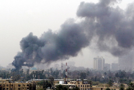 Plumes Thick Black Smoke Rises Central Editorial Stock Photo - Stock ...