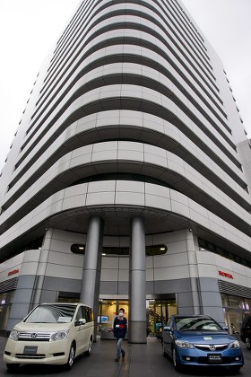 Man Walks Front Hondas Headquarters Building Editorial Stock Photo ...