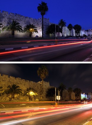 Combination View Old City Walls Jerusalem Editorial Stock Photo - Stock ...