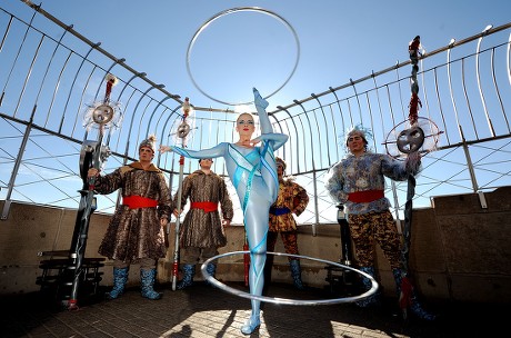 Elena Lev R Hoops Performer Cirque Editorial Stock Photo - Stock Image ...