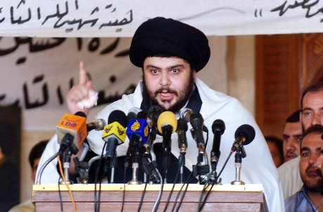 Radical Shiite Cleric Muqtada Alsadr Speaks Editorial Stock Photo ...