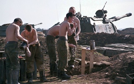Moscow Russian Federation Russian Soldiers Wash Editorial Stock Photo ...