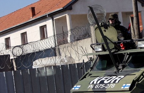 Natoled Peacekeepers Patrol Armoured Military Vehicle Editorial Stock ...