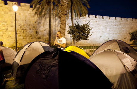 Israeli Man On His Mobile Phone Editorial Stock Photo - Stock Image ...