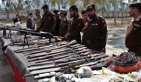 Pakistani Army Soldiers Display Arms Ammunition Editorial Stock Photo ...