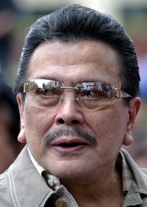 Former Philippine President Joseph Estrada Looks Editorial Stock Photo ...