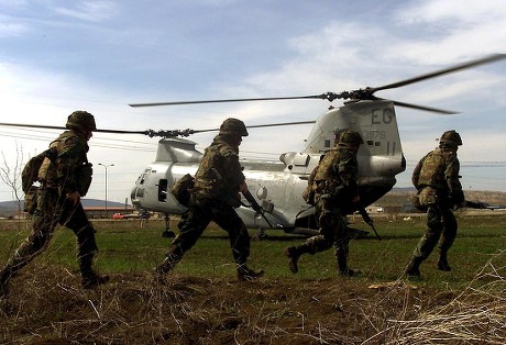 Pristina Kosovo Yugoslavia 24th Us Marines Editorial Stock Photo ...