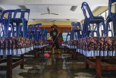 School Teacher Cleans Classroom Affected By Editorial Stock Photo ...