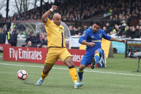 Early Exchanges Between Sutton United Simon Editorial Stock Photo ...