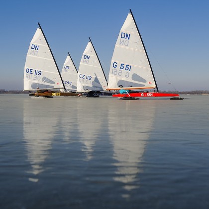 Dn Class Ice Boats Compete Hungarian Editorial Stock Photo - Stock ...
