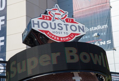 Super Bowl Countdown Clock Outside Nrg Editorial Stock Photo - Stock ...