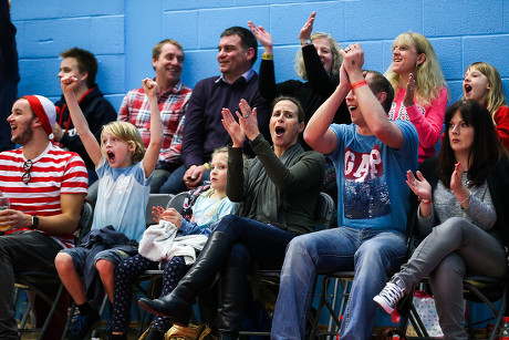 Bristol Flyers Fans Celebrate Editorial Stock Photo - Stock Image ...