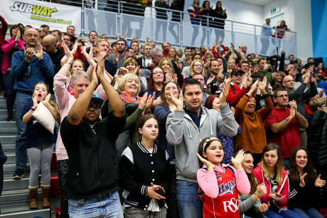 Bristol Flyers Fans Celebrate Editorial Stock Photo - Stock Image ...