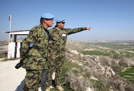 United Nations Soldiers Patrol Un Buffer Editorial Stock Photo - Stock ...