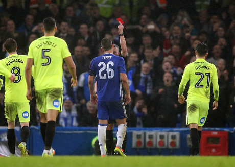 John Terry Chelsea Sent Off By Editorial Stock Photo - Stock Image ...