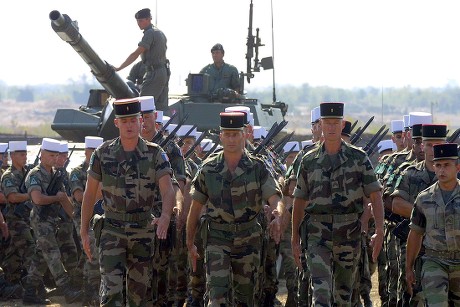 Skopje Macedonia French Legionaires Leave Base Editorial Stock Photo ...