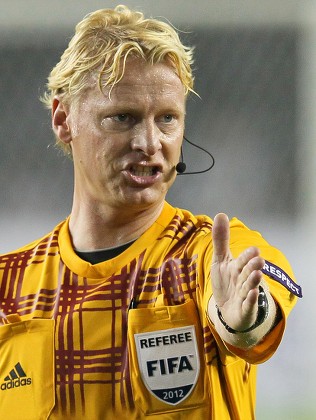 Dutch Referee Kevin Blom Gestures During Editorial Stock Photo - Stock ...