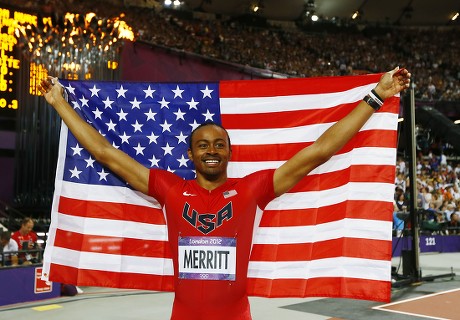 Aries Merritt Us Celebrates Winning Mens Editorial Stock Photo - Stock ...