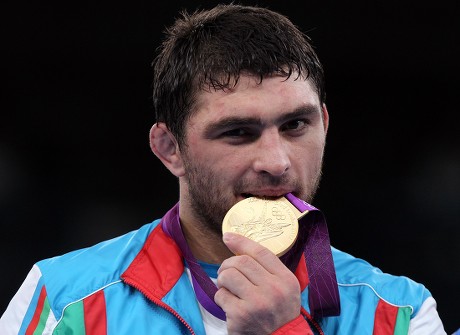 Gold Medalist Sharif Sharifov Azerbaijan Poses Editorial Stock Photo ...