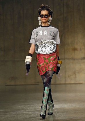 Model Presents Creation By Scottish Designer Editorial Stock Photo ...