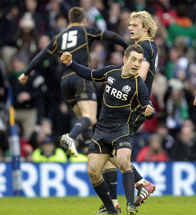 Scotlands Greig Laidlaw Front Richie Gray Editorial Stock Photo - Stock ...