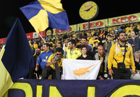 Ael Limassol Fans Seen Gsp Soccer Editorial Stock Photo - Stock Image ...