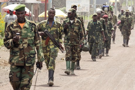 Group M23 Rebel Fighters Walks Line Editorial Stock Photo - Stock Image ...