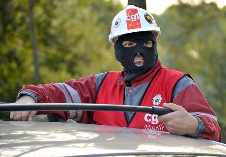 Unidentified Masked French Steelworker Florange Factory Editorial Stock ...