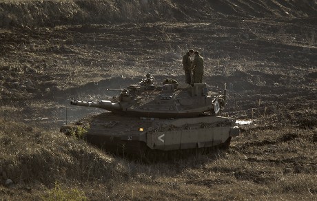 Two Israeli Soldiers Stand On Top Editorial Stock Photo - Stock Image ...