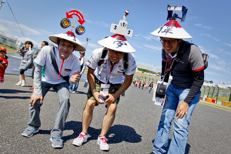 Formula One Fans Wearing Motor Racing Editorial Stock Photo - Stock ...