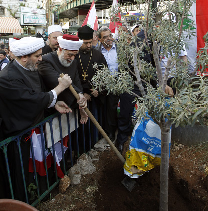 Lebanese Shiite Sunni Clerics Christian Priests Editorial Stock Photo ...