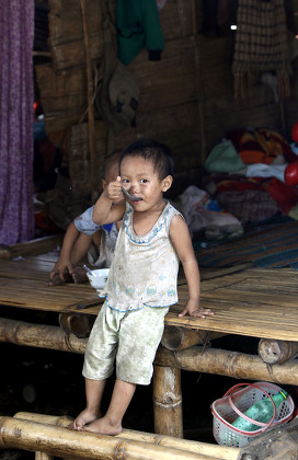 Kachin Child Having Dinner Inside Je Editorial Stock Photo - Stock ...