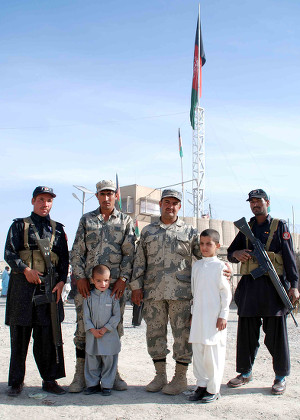 Pakistani Paramilitary Soldier Black Clothes Afghan Editorial Stock ...