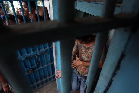 Filipino Inmate Shows His Tattoo Inside Editorial Stock Photo - Stock ...