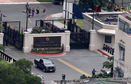 Us Personnel Walk Inside Us Embassy Editorial Stock Photo - Stock Image ...